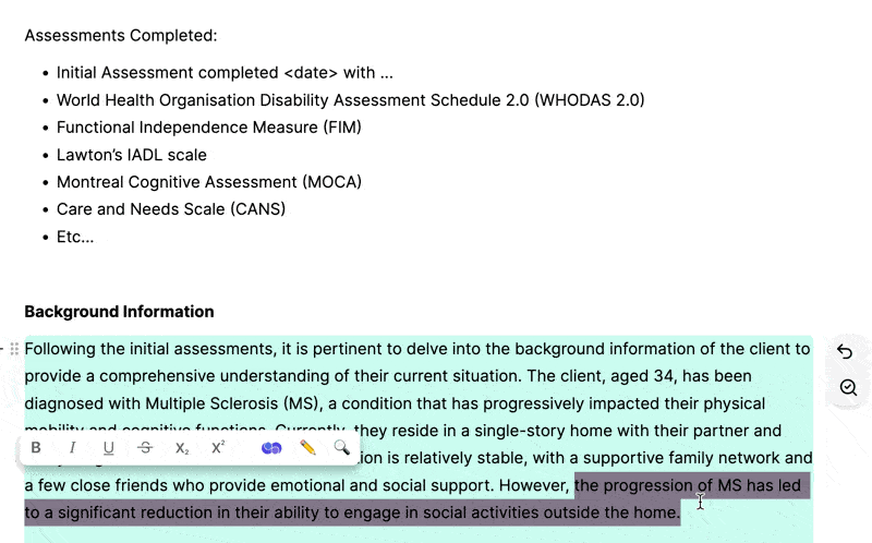 Everbility - OT Documentation Assistant