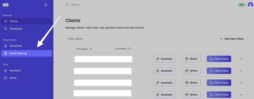 Sharing Clients - Guides