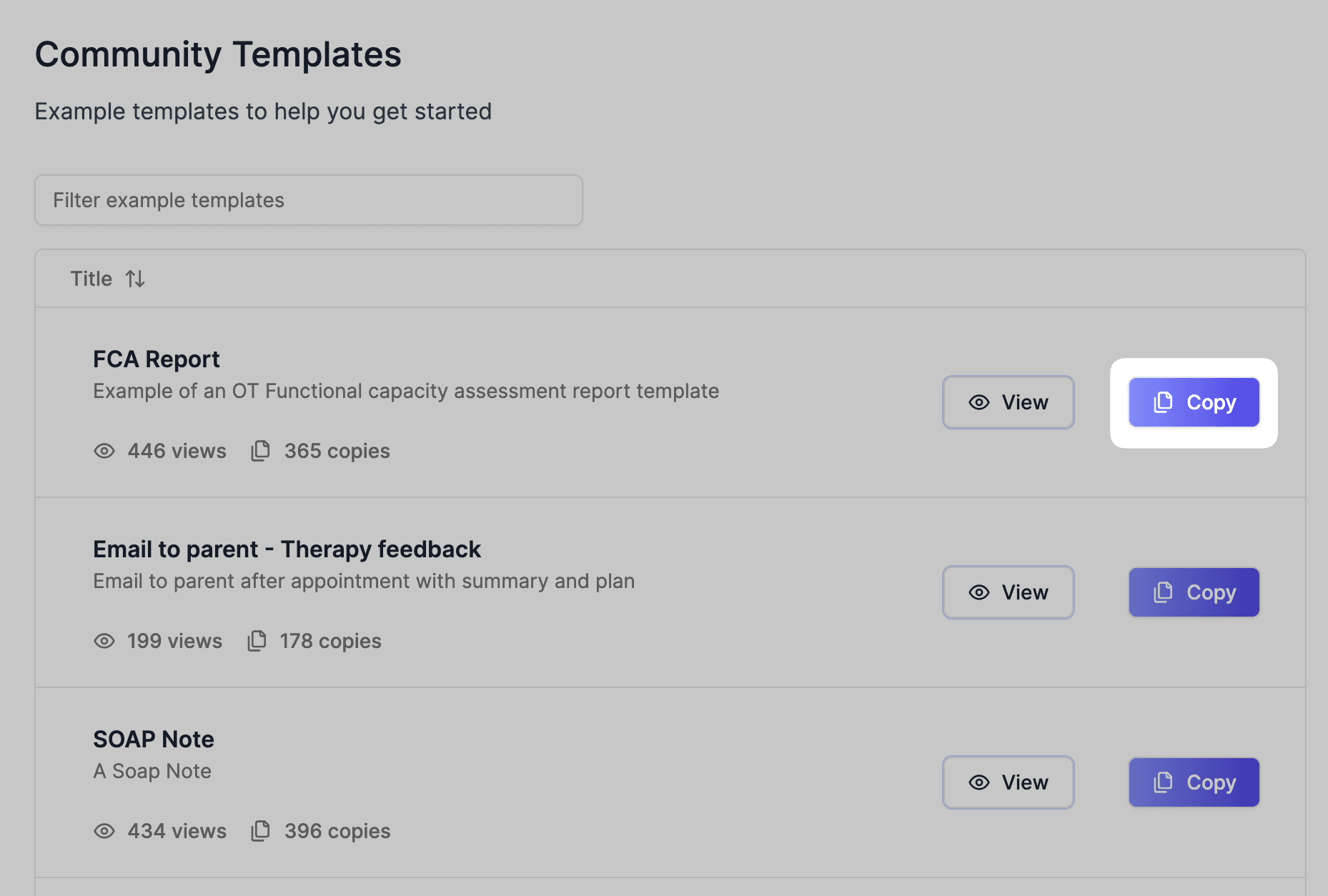 Community Templates - Guides