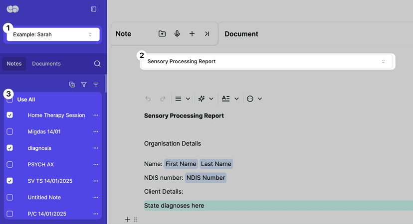 Write a document - Guides